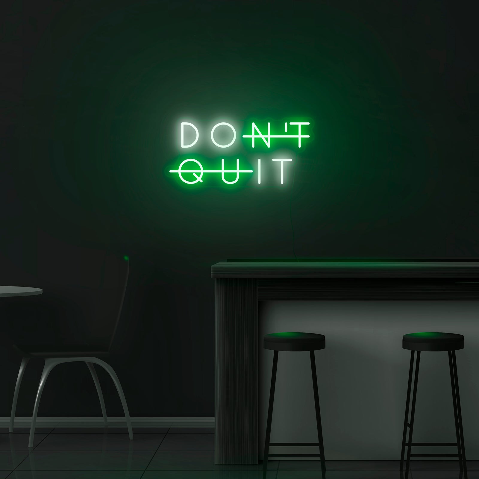 Don't Quit Neon Sign by Nuwave Neon